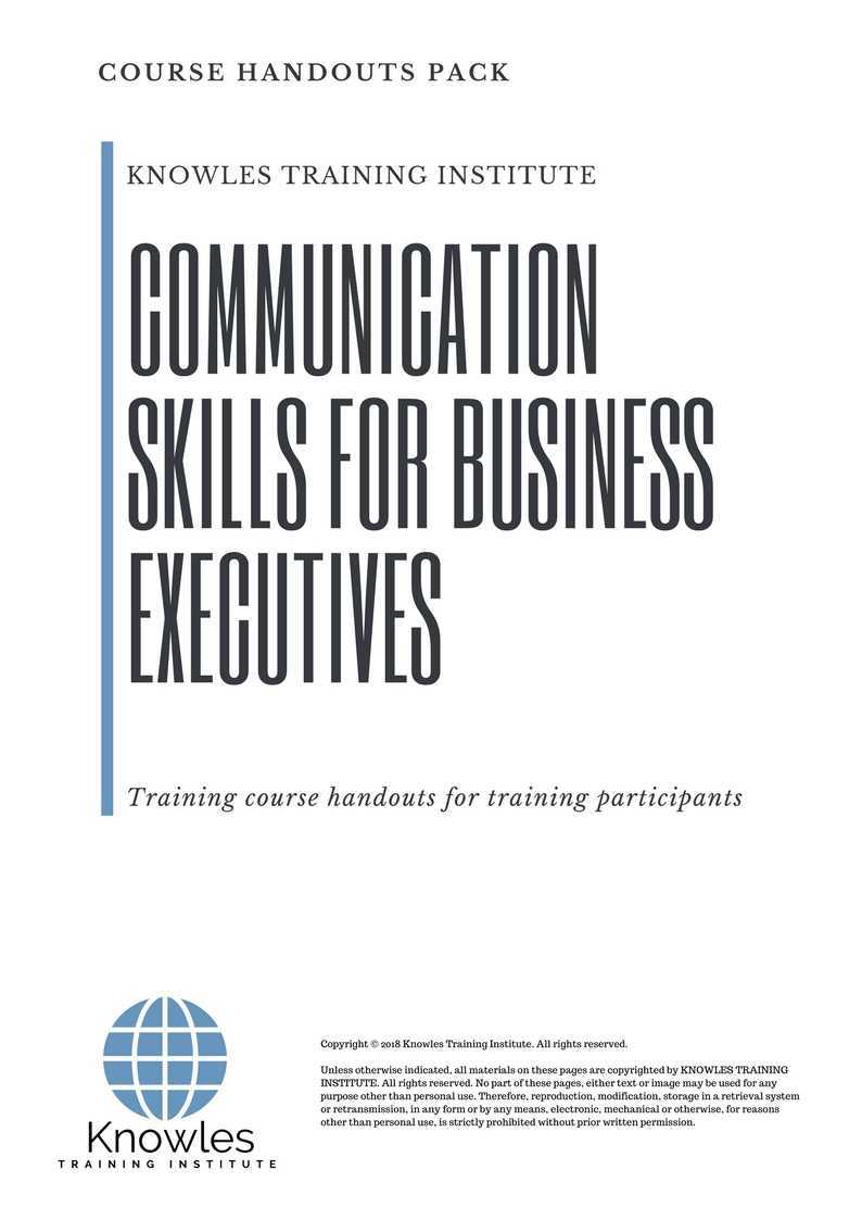 Communication Skills For Business Executives Training Course In Doha, Qatar